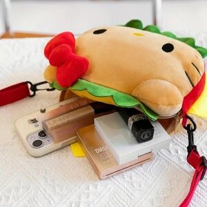 Hello Kitty | Bags | Hello Kitty Cheeseburger Crossbody Zipper Bag Nwot ...